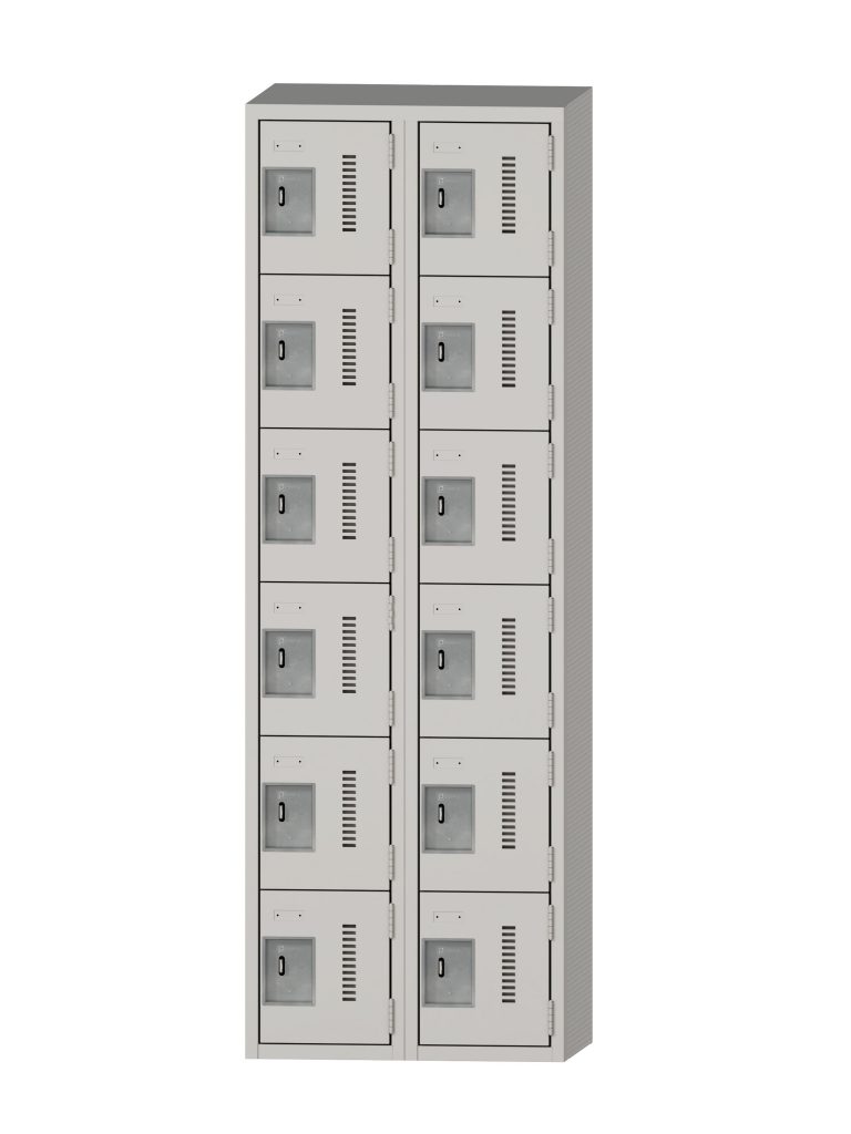 6 tier double - locker - vestiaire - casier - Perfix inc.